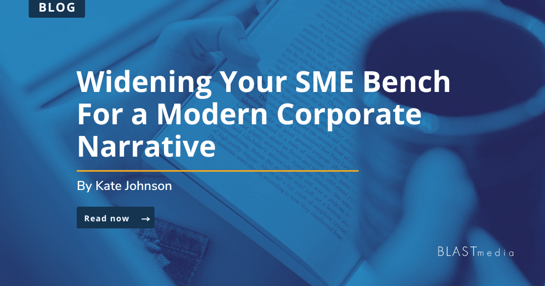 Widening Your SME Bench For a Modern Corporate Narrative - PANBlast